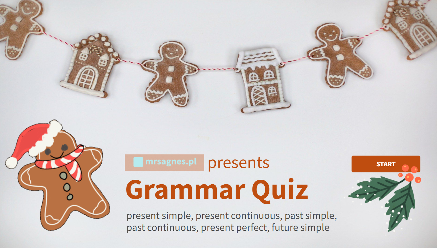 Christmas grammar quiz – 6 tenses