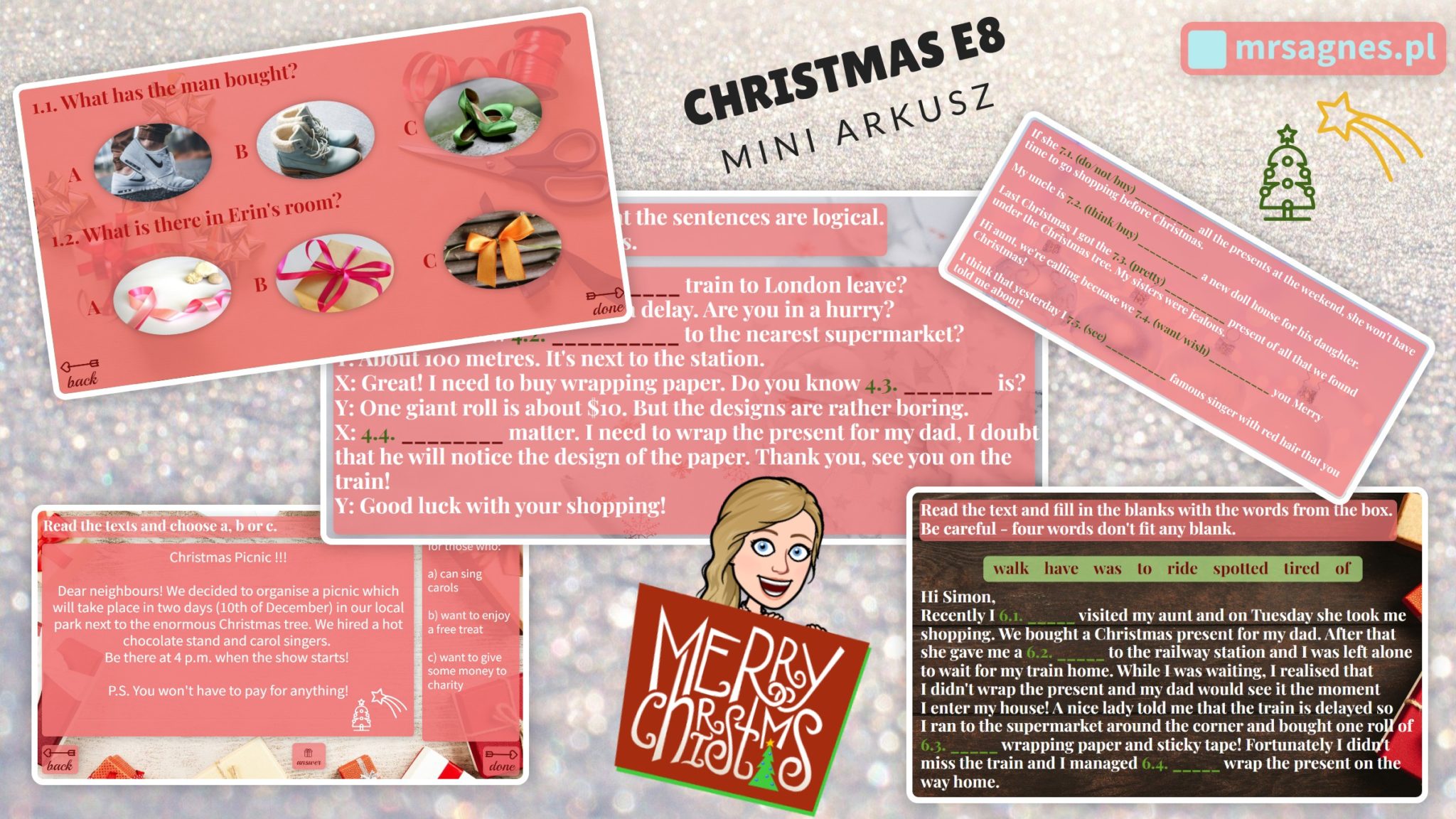 Christmas e8 mini arkusz