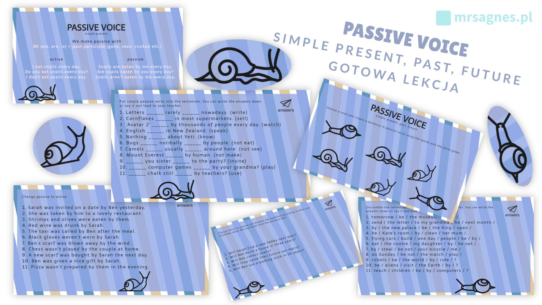 PASSIVE VOICE gotowa lekcja